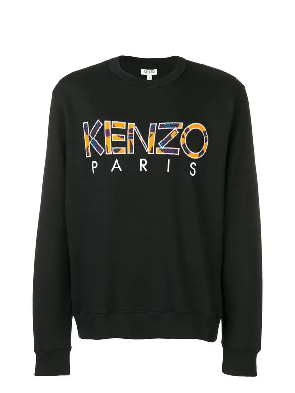Kenzo Paris Cotton Sweatshirt - Black