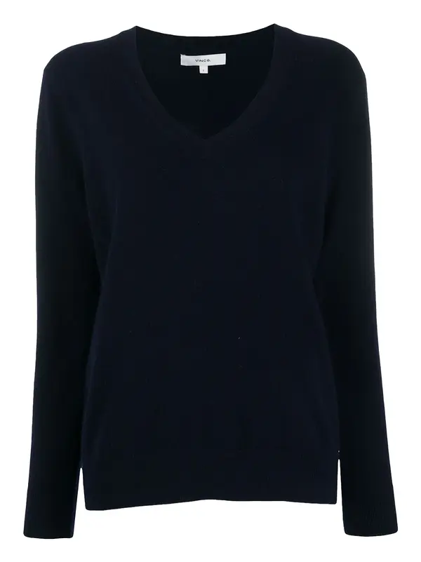 Vince Weekend V-neck Jumper - Blue