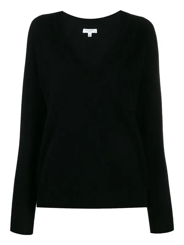 Equipment Madalene V-neck Cashmere Jumper - Black