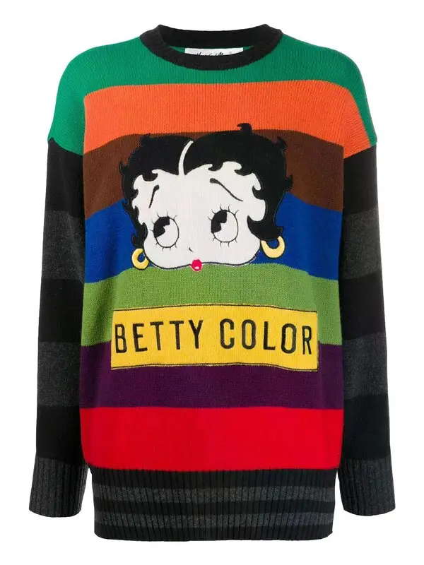 JC DE CASTELBAJAC Betty Boop 1989 Jumper - Green