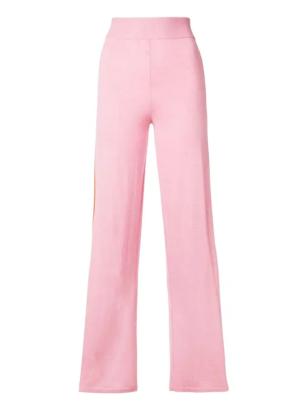 Cashmere In Love Esther Striped Trousers - Pink