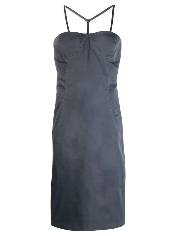 Versace Bustier Midi Dress - Grey