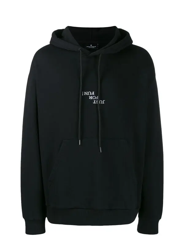 COUNTY OF MILAN Hoodie With Rear Logo Print - Black