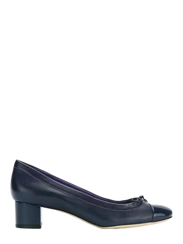 STUDIO CHOFAKIAN Amour Bow-embellished Pumps - Blue
