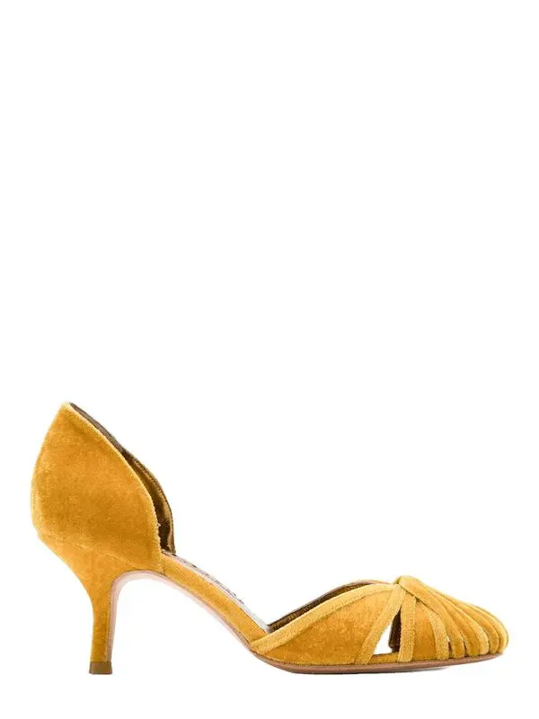 STUDIO CHOFAKIAN Velvet Pumps - Yellow