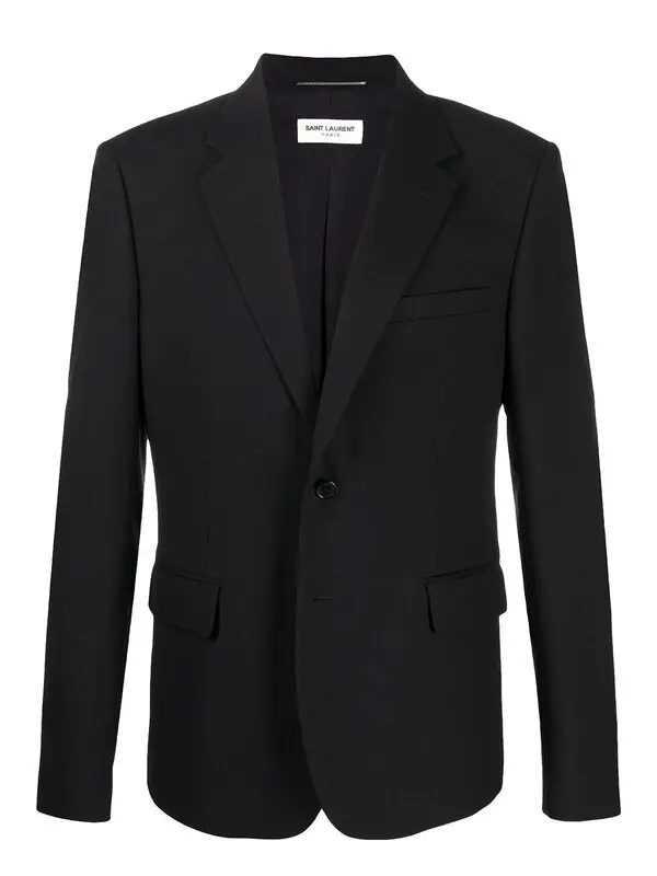 Saint Laurent Single-breasted Blazer - Black