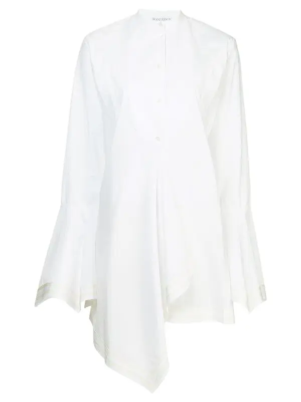 JW Anderson Asymmetric Shirt Dress - White