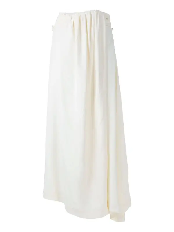 OLYMPIAH Magnolia Gathered Skirt - White