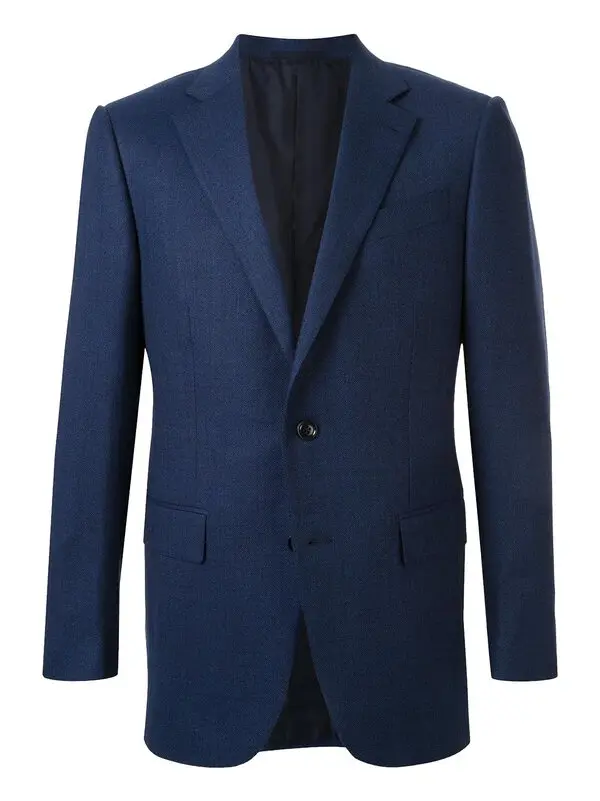 Zegna Single Breasted Blazer - Blue