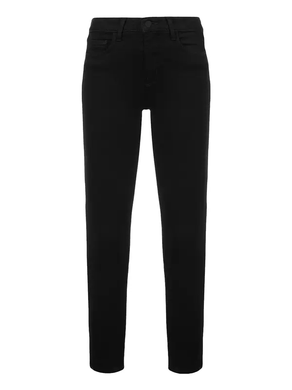 L'Agence High-rise Ankle Grazer Jeans - Black