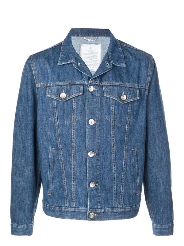 Brunello Cucinelli Classic Denim Jacket - Blue