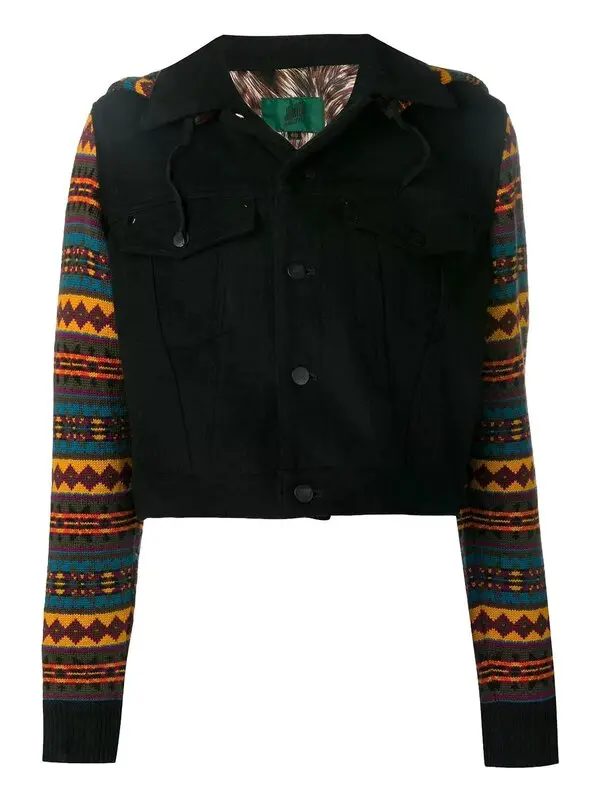 Jean Paul Gaultier 1990 Knitted Jacket - Black