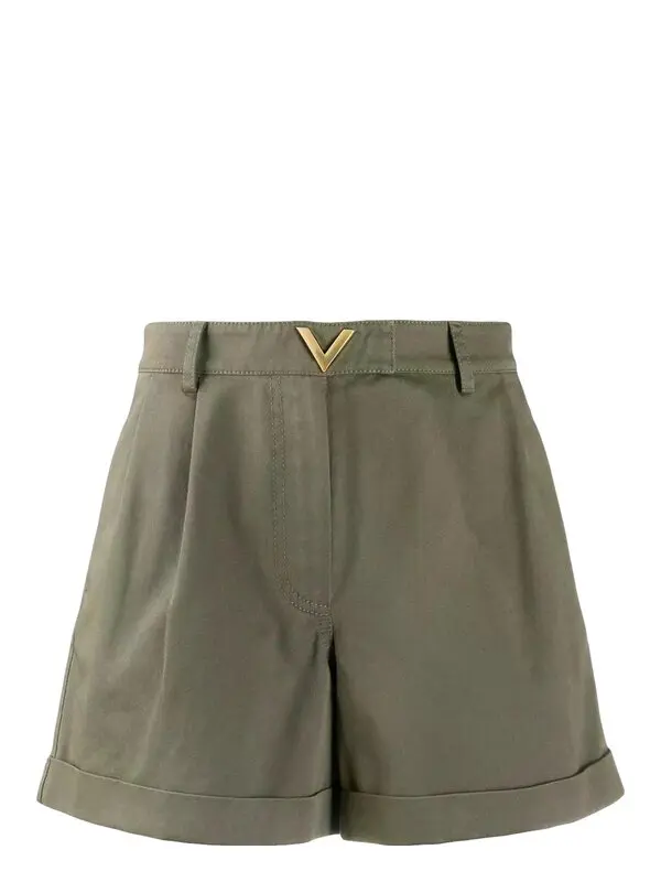 Valentino Garavani Vgold Tailored Shorts - Green