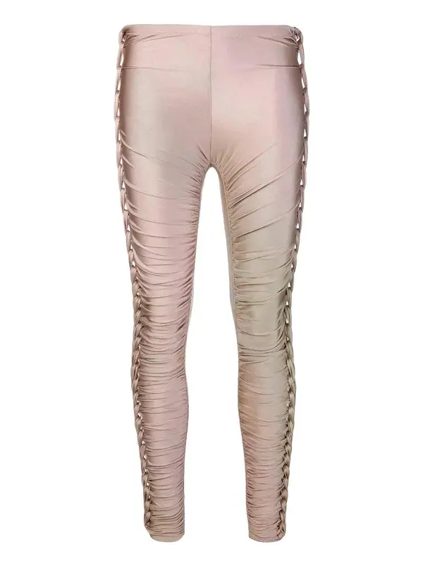 Jean Paul Gaultier Stretch Plait Trousers - Pink