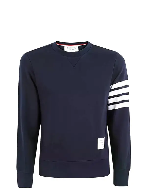 Thom Browne 4-bar Cotton Sweater - Blue