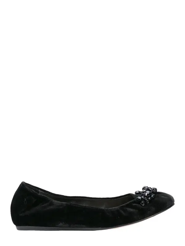 Simone Rocha Embellished Ballerinas - Black