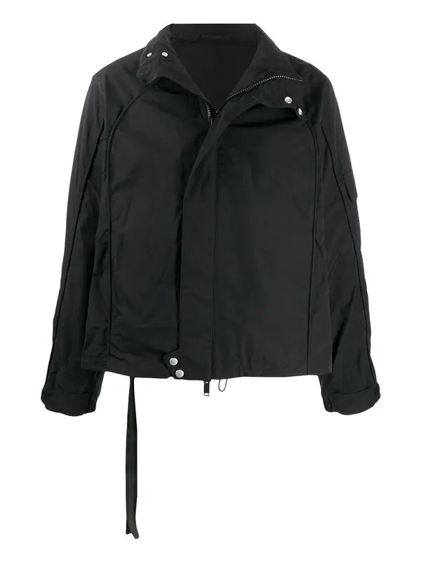 BEN TAVERNITI UNRAVEL PROJECT High-neck Boxy-fit Jacket - Black