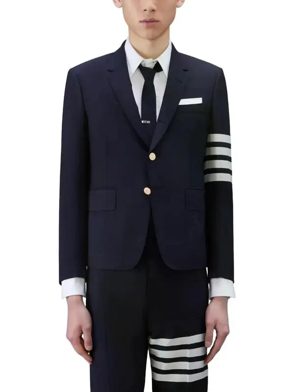 Thom Browne 4-bar Wool Blazer - Blue
