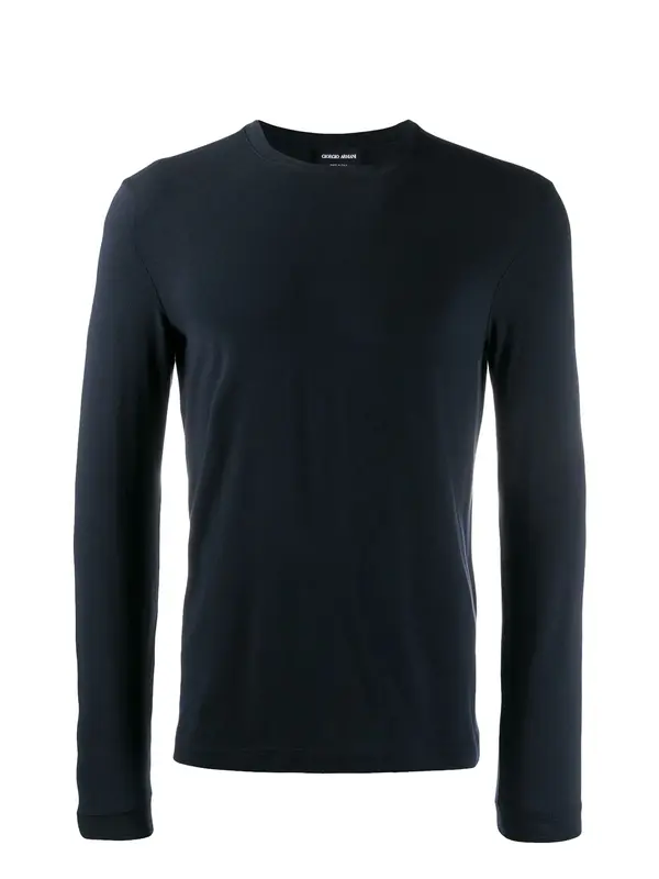 Giorgio Armani Jersey Sweatshirt - Blue