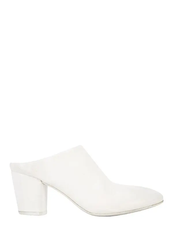Marsèll Block Heeled Mules - White