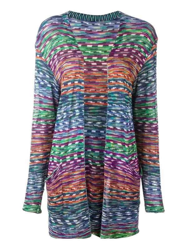 Missoni 2000 Open-front Knitted Cardigan - Blue
