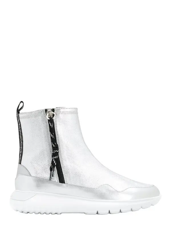 Hogan Interactive Ankle Boots - Silver