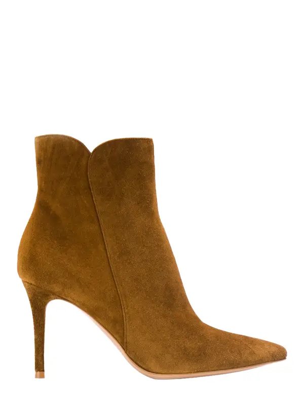 GIANVITO ROSSI Suede Ankle Boots - Brown