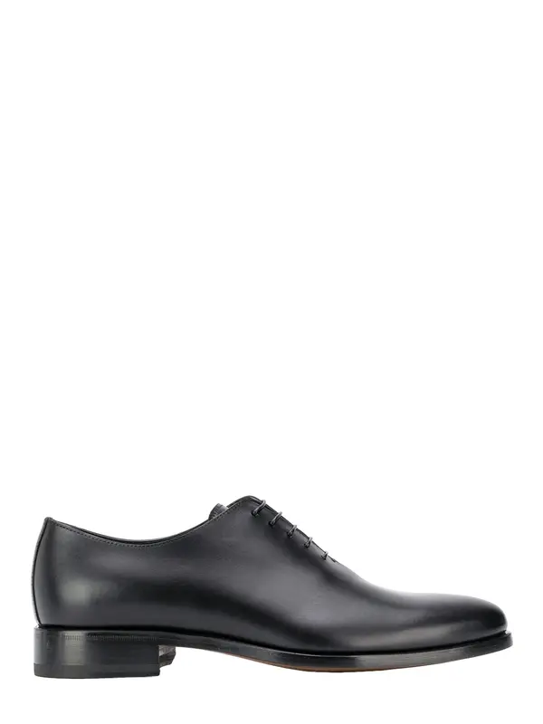 SCAROSSO Ignazio Leather Oxford Shoes - Black