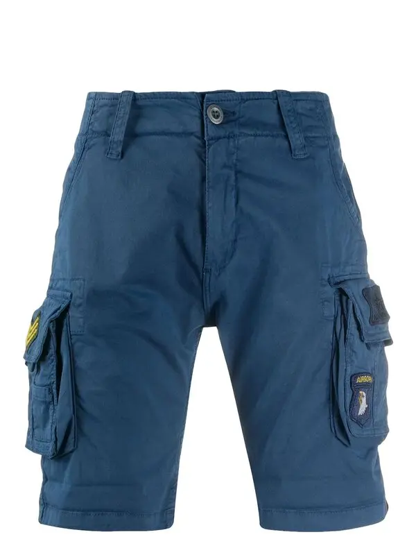 Alpha Industries Side Pocket Shorts - Blue