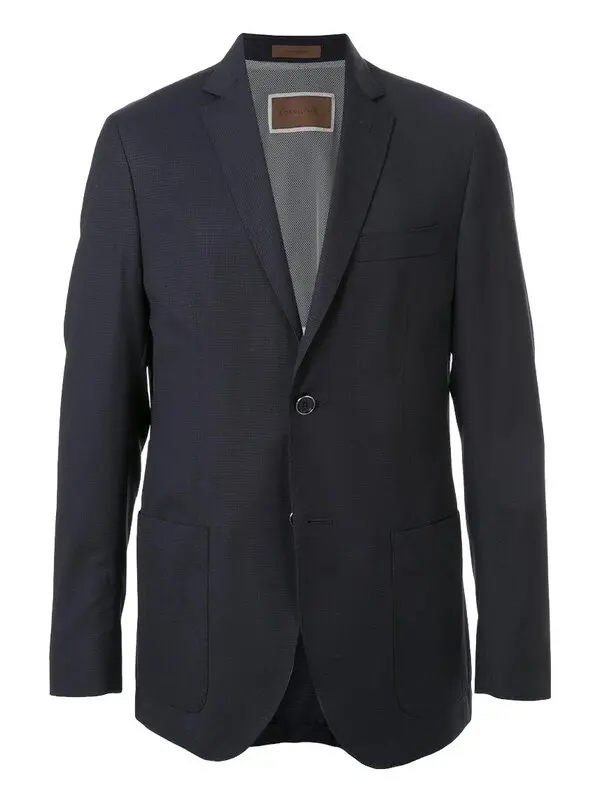 Corneliani Long Sleeve Water-repellent Blazer - Blue