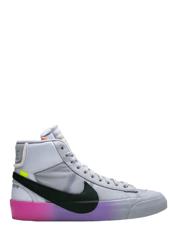 Nike X Off White X Serena Williams Blazer Mid Queen Sneakers - Grey