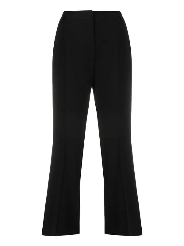 Alberto Biani Cropped Bootcut Trousers - Black