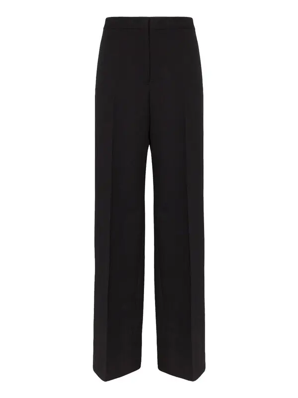 JIL SANDER Split Cuff Wide-leg Trousers - Blue