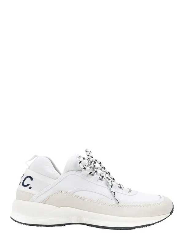 A.p.c. Logo Print Sneakers - White