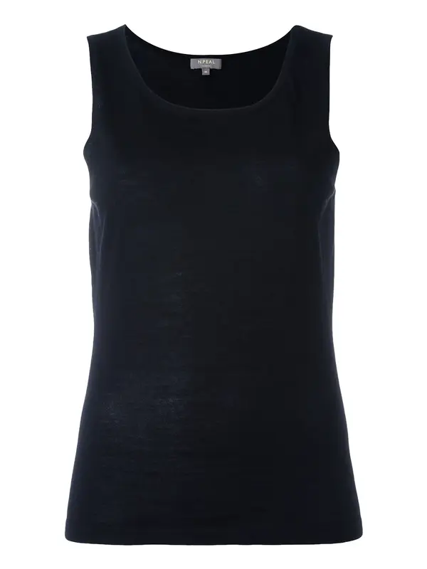 N.peal Fine-knit Tank Top - Black