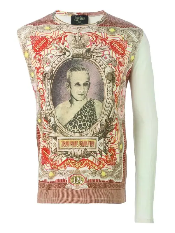Jean Paul Gaultier Printed Top - White