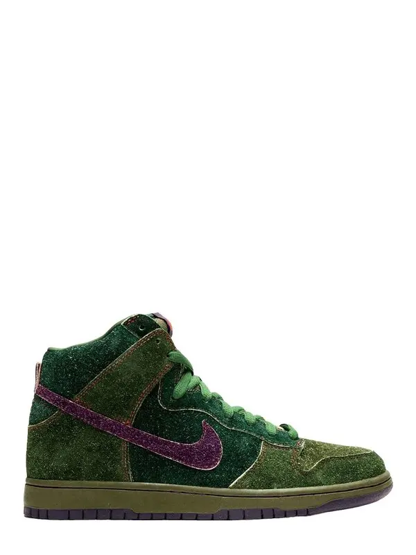 Nike Sb Dunk High Premium Skunks Sneakers - Green