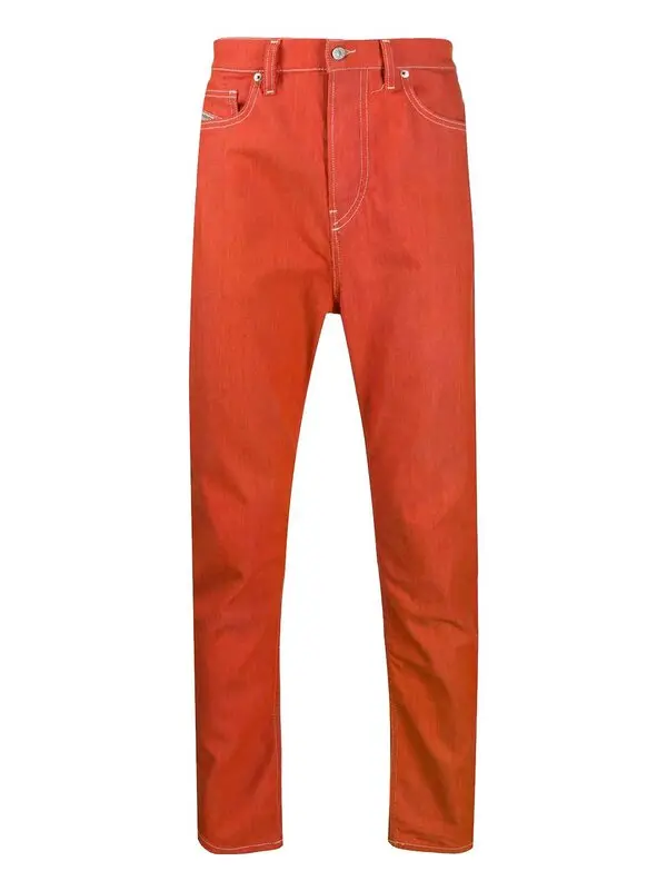 DIESEL® Mid-rise Slim Fit Jeans - Orange