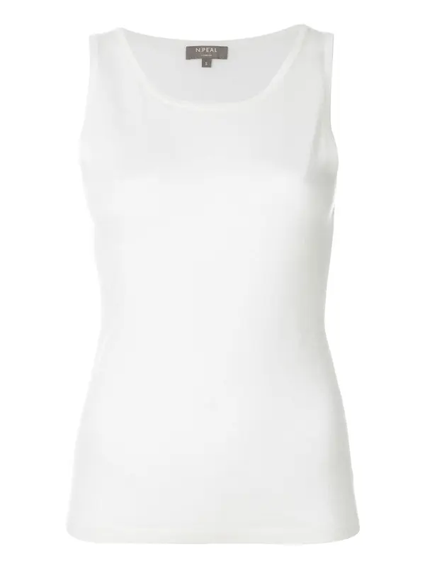 N.peal Fine-knit Tank Top - White