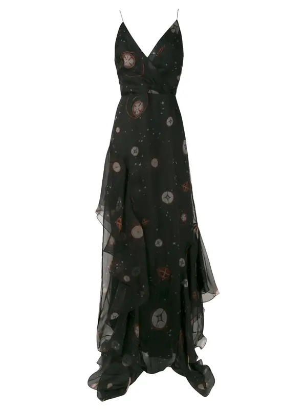 Isolda Amabile Printed Dress - Black