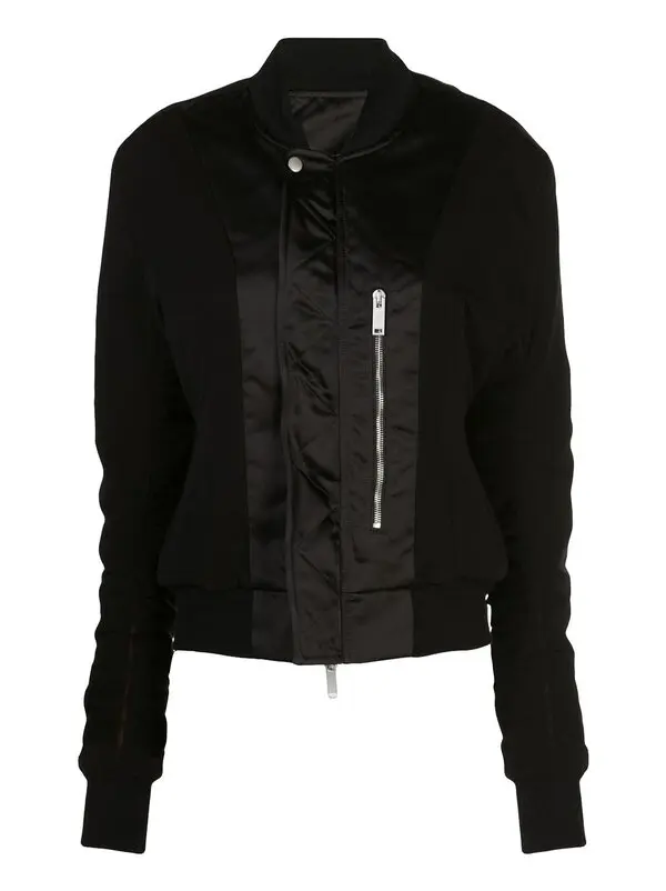 BEN TAVERNITI UNRAVEL PROJECT Zip-up Bomber Jacket - Black