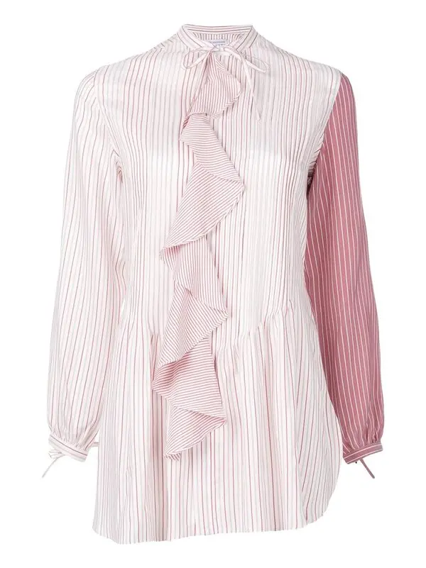 JW Anderson Contrast Sleeve Striped Shirt - Pink