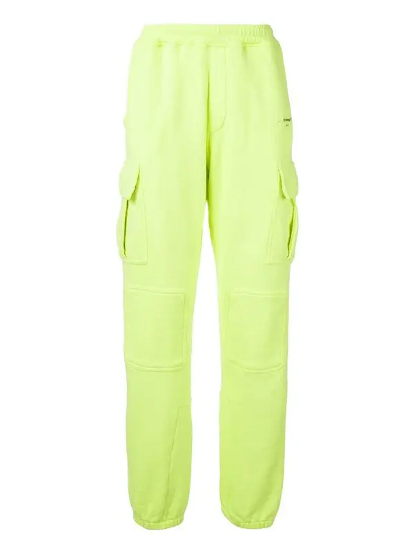 Off-White Pocket-detail Elasticated Track Pants - Yellow