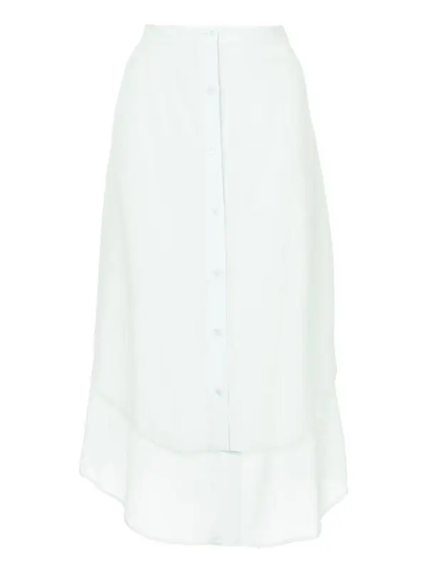 Sies Marjan Layered Button-up Skirt - Green