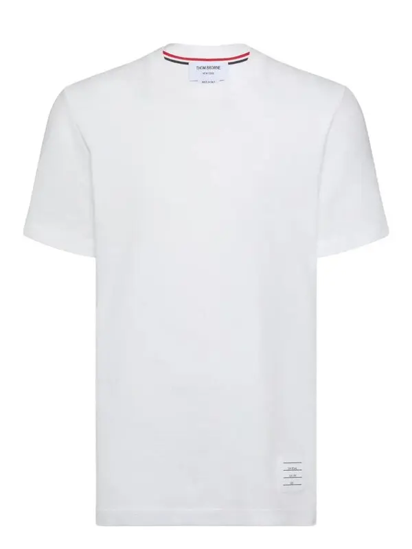 Thom Browne 4-bar Stripe Cotton T-shirt - White