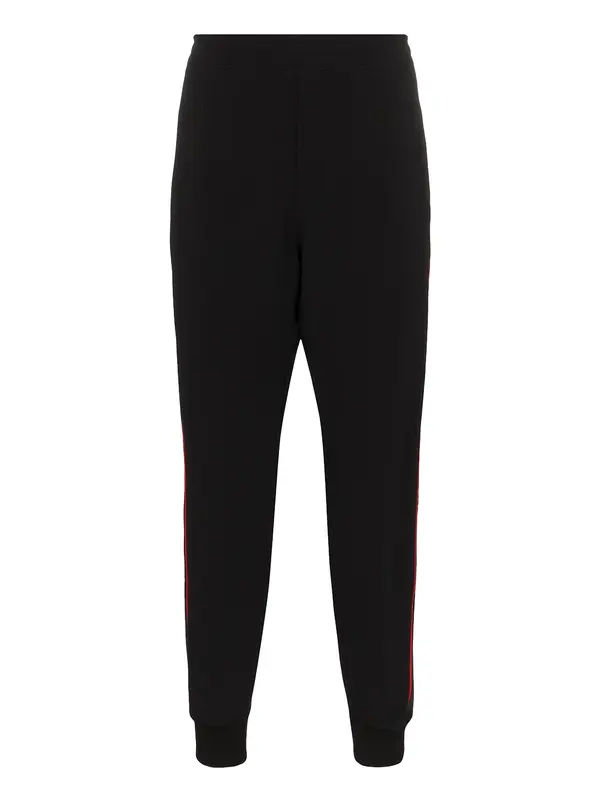 Alexander McQueen Logo-tape Track Pants - Black