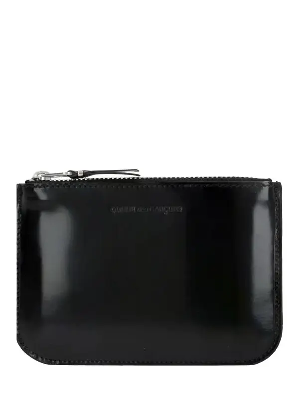 Comme Des Garçons Top Zip Coin Purse - Black