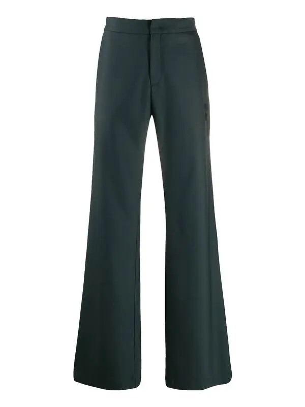 Off-White Wide Leg Tailored Trousers - Grey