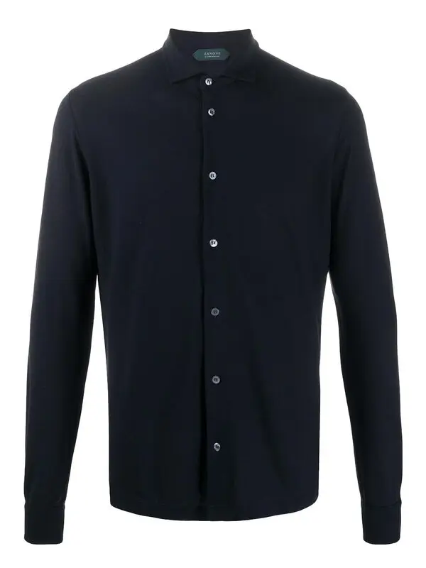 ZANONE Regular-fit Cotton Shirt - Blue