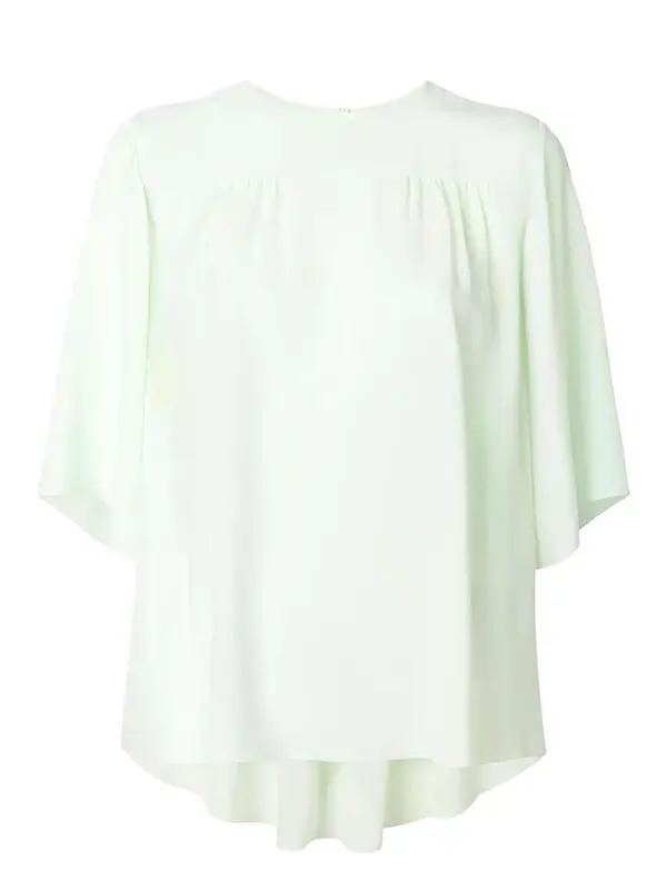 Chloé Fluid Trapeze Blouse - Green